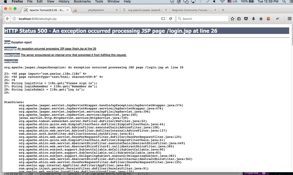 Axelor not run - Technical - Axelor Forum