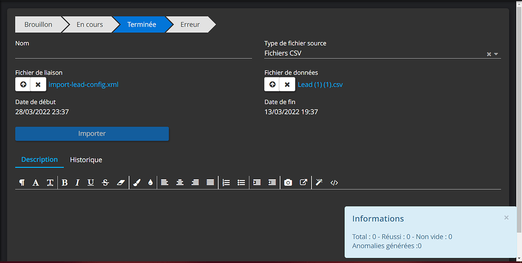 Import Lead - Technical - Axelor Forum