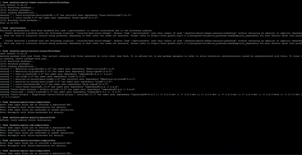 Can't deploy from the source - Technical - Axelor Forum
